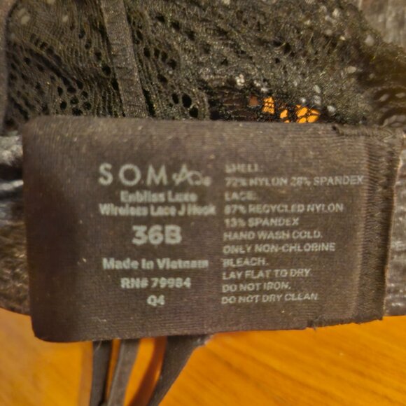 Soma | Intimates & Sleepwear | Enbliss Luxe Lace Back Wireless Bra ...